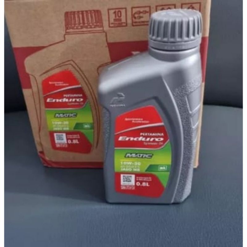 Jual Enduro Matic Oil 800ml SAE 10-30 original Pertamina Oil oli motor ...