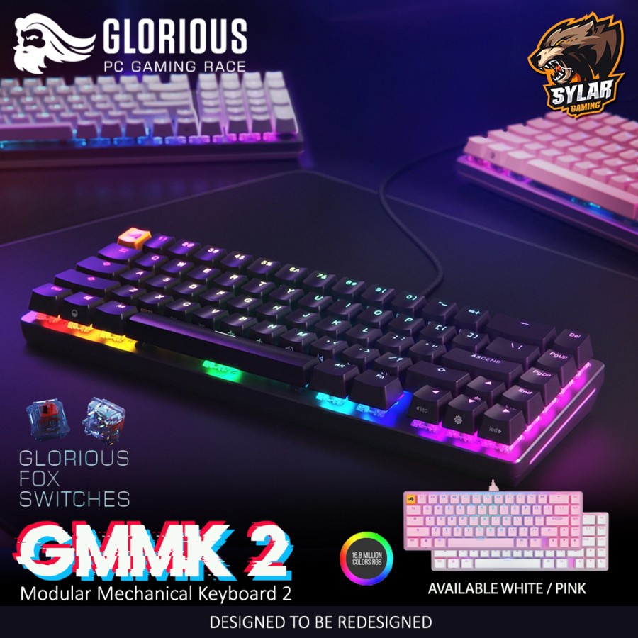 Jual Glorious GMMK 2 65% RGB Hotswap Mechanical Gaming Keyboard ...