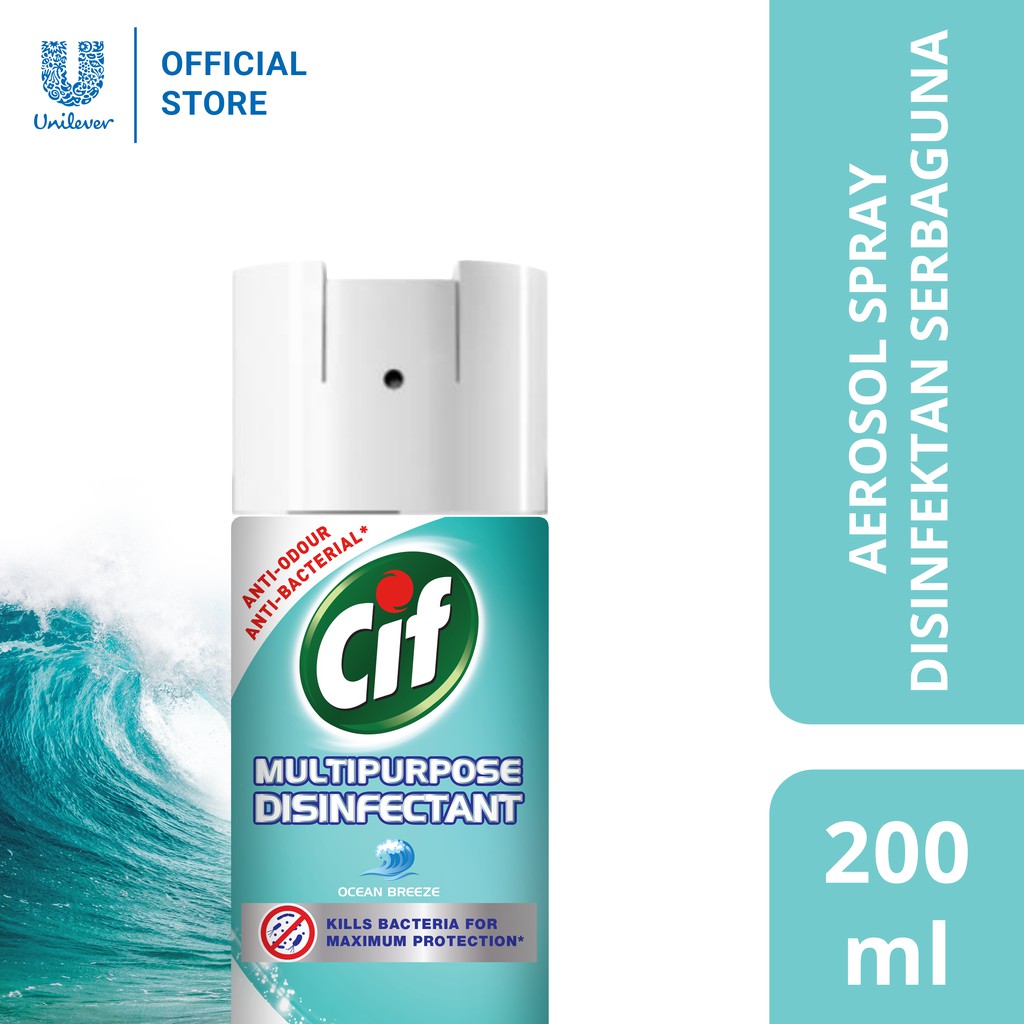 Jual Cif Multipurpose Disinfectant Spray Ocean Breeze 200ml | Shopee ...