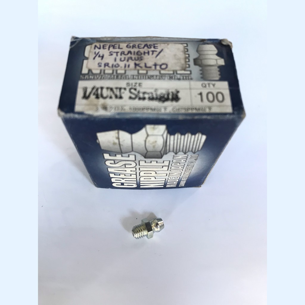 Jual NEPEL GREASE 1/4 UNF LURUS SANWA SK JAPAN JEPANG NIPPLE GEMUK ...