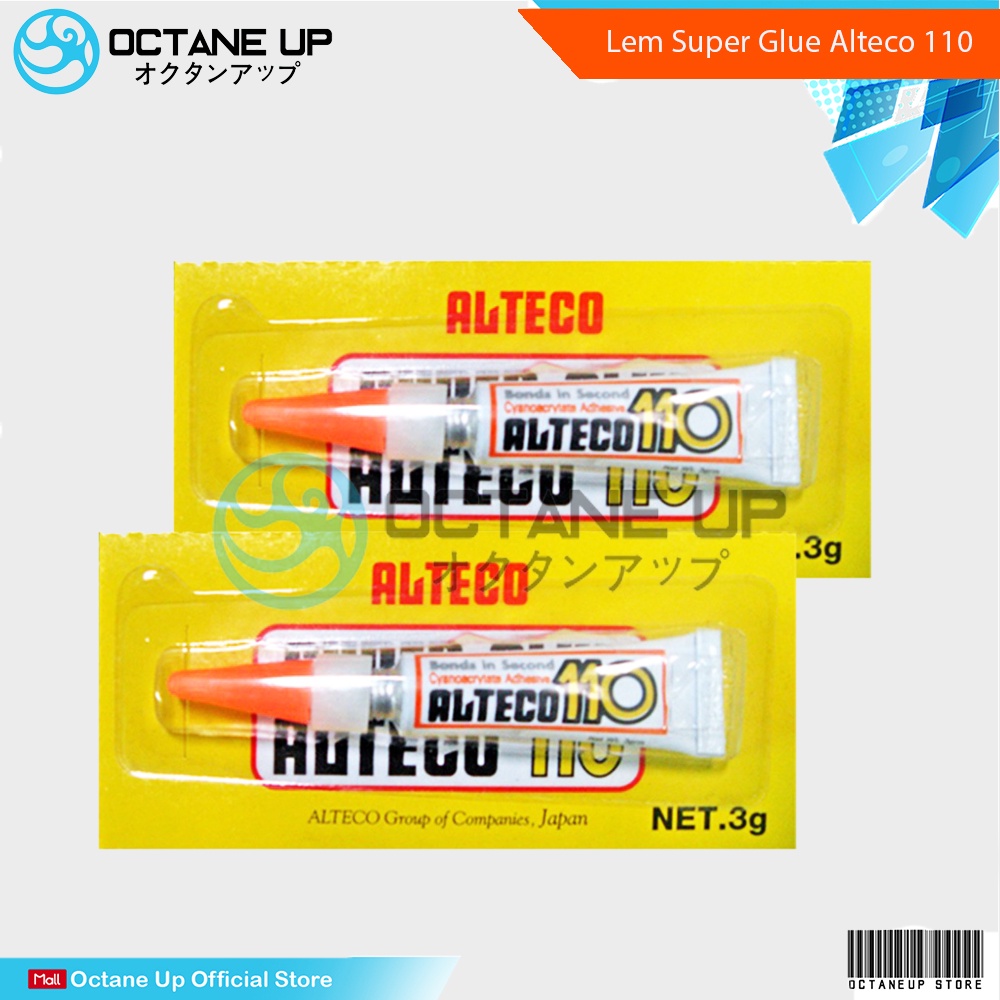 Jual Alteco 110 Super Glue 3gram Per Piece Premium Octane Up | Shopee Indonesia