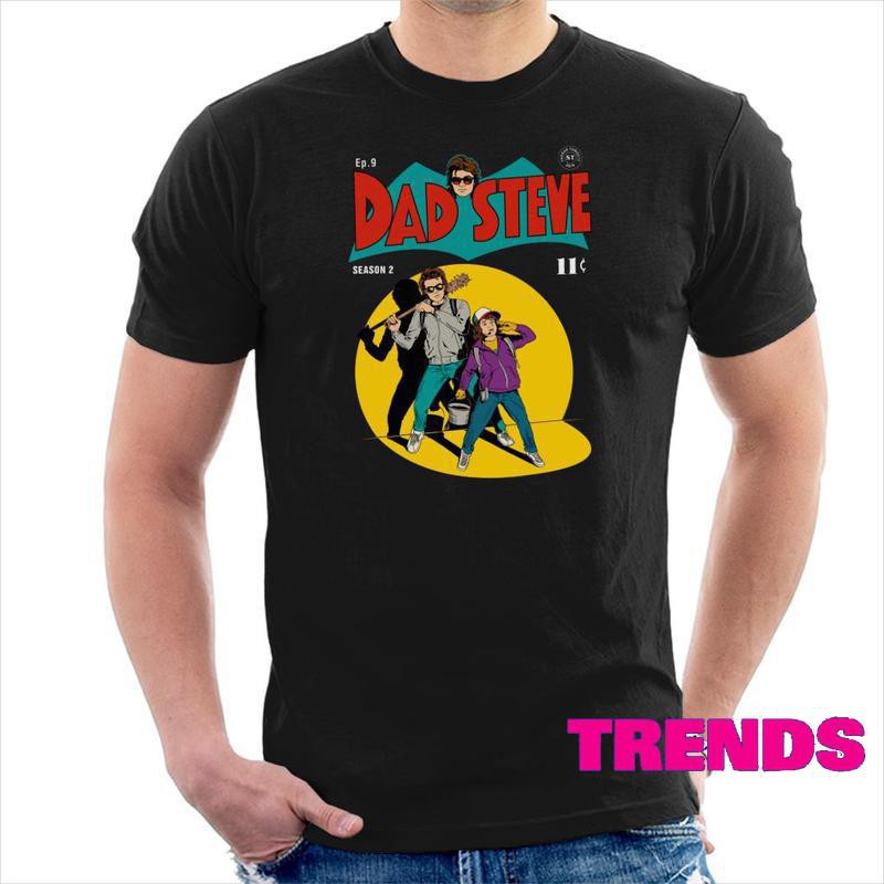 Jual Stranger Things Dad Steve Comic Kaos Segala Warna | Shopee Indonesia
