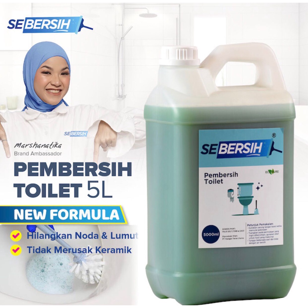 Jual Pembersih Toilet Kamar Mandi Bowl Cleaner Kloset SEBERSIH 5L ...