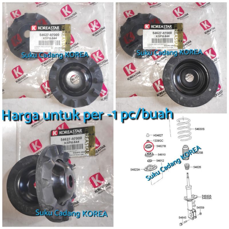 Jual Cover Insulator Dust Support Shockbreaker Depan KIA Picanto Old ...