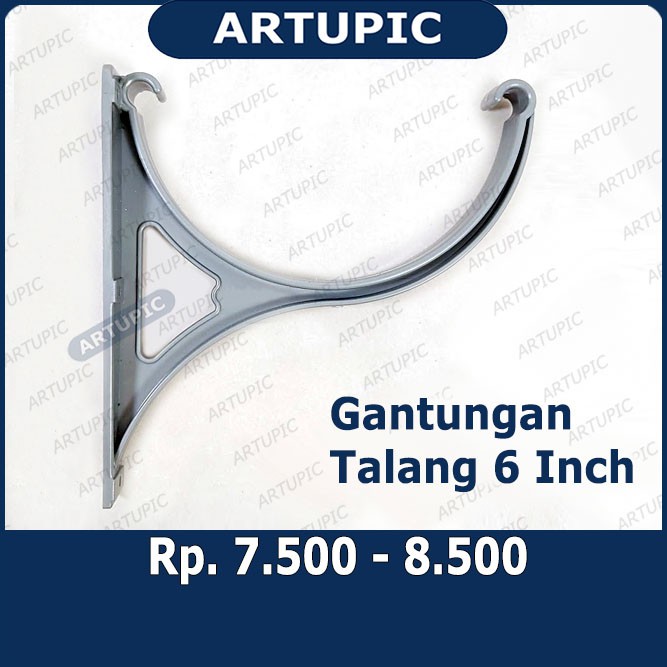 Jual Gantungan Talang Pakan 6 inch Setengah Lingkaran PVC Glossy ...