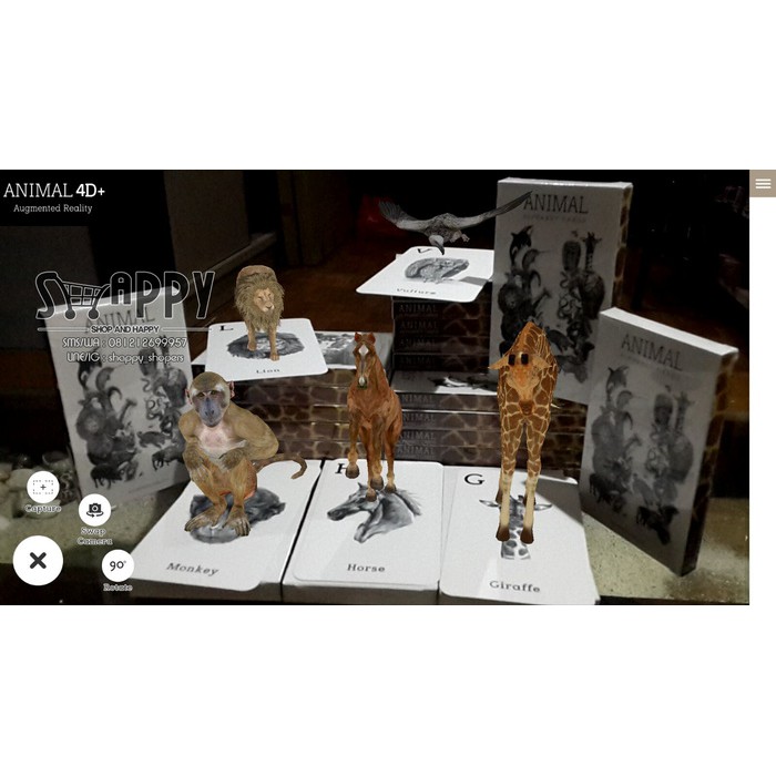 Jual Animal 4D+ Alphabet Flash Cards - Octagon Studio - 7Bcd99 ...