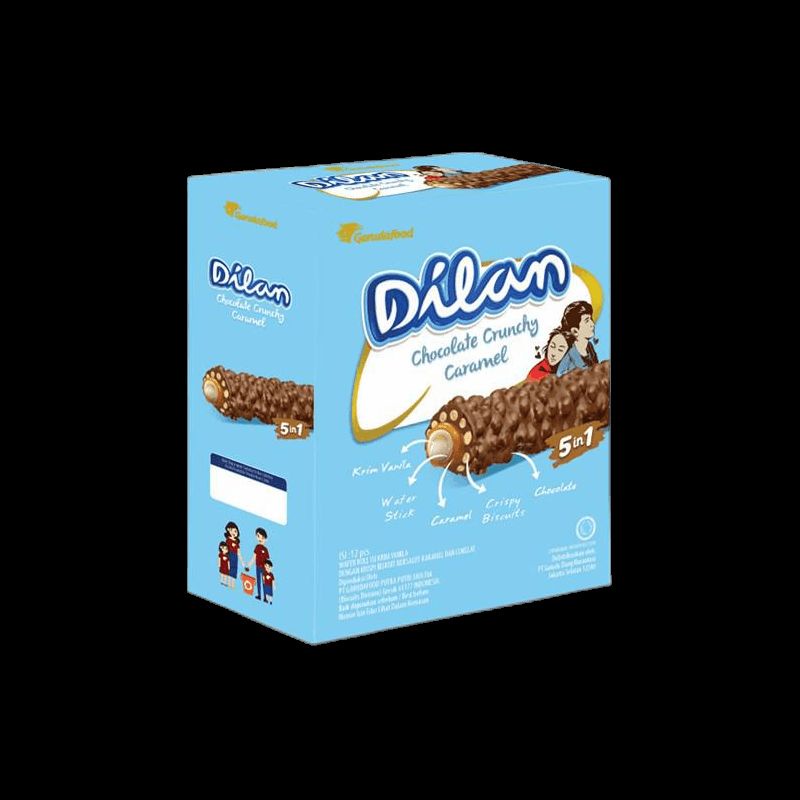 Jual DILAN CHOCOLATE CRUNCHY CARAMEL 1BOX ISI 12 (LEBIH BESAR) | Shopee ...