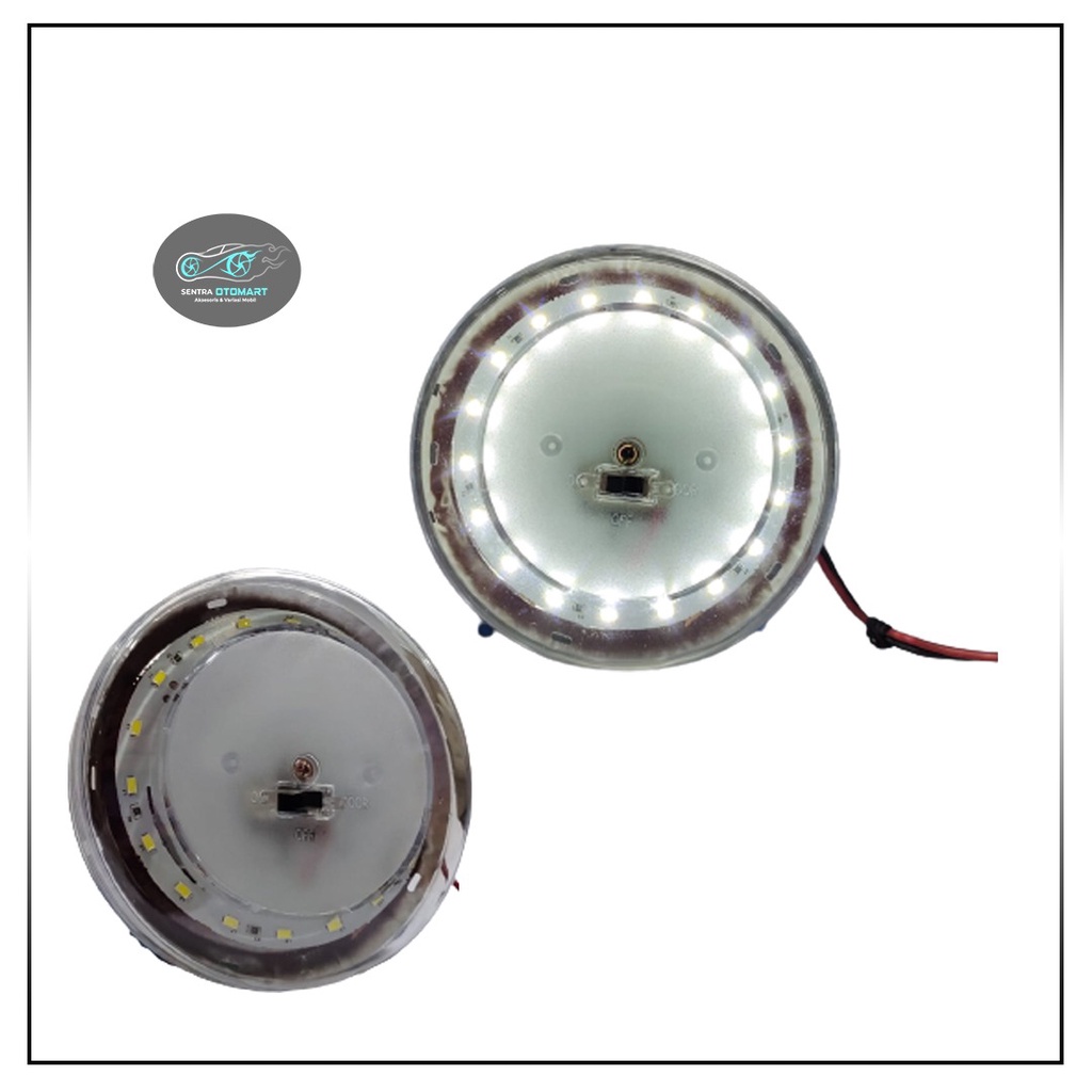 Jual Lampu Kabin Super Bright White / Plafon LED Bulat / LED Roof Light ...