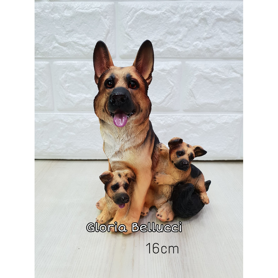 Jual Mars_venus - Patung Pajangan Anjing Herder German Shepherd Dog ...