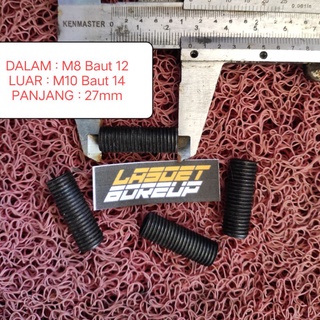 Jual RECOIL BOS TAP DRAT BAUT BAUD 10 12 M6 M8 BAJA HITAM 1PCS | Shopee ...