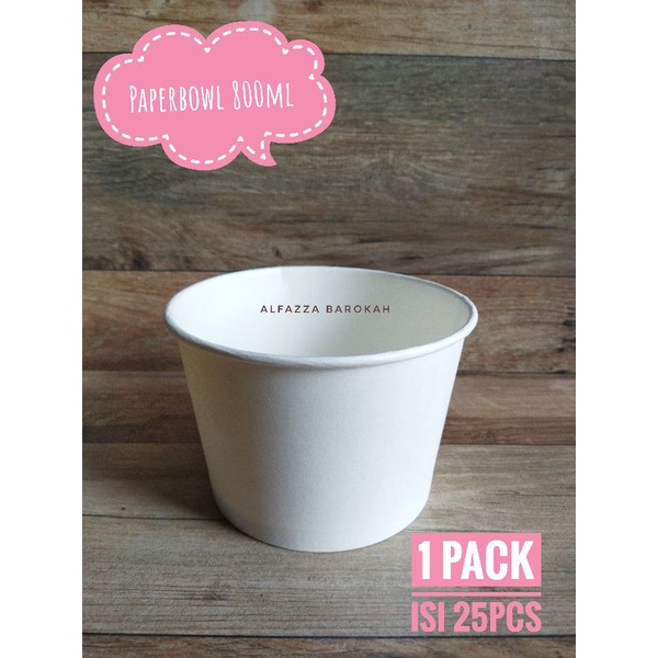 Jual Paper Bowl 650ml | Paper Bowl 800ml | Shopee Indonesia