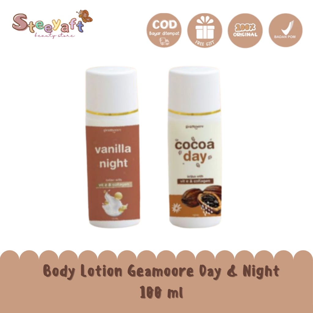 Jual Geamoore Body Lotion With Vitamin E & Collagen Bodycare Cocoa Day ...