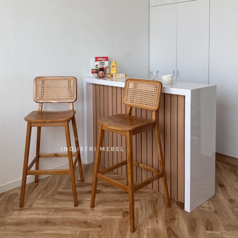 Jual Kursi Bar Rotan Terbaru Kayu Jati Tua Grade A - Kursi Cafe Bar ...