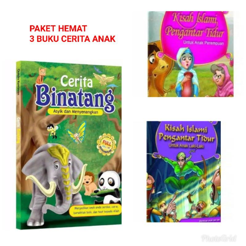 Jual Paket Hemat 3 Buku Buku Bacaan Cerita Anak Dongeng Anak Laki