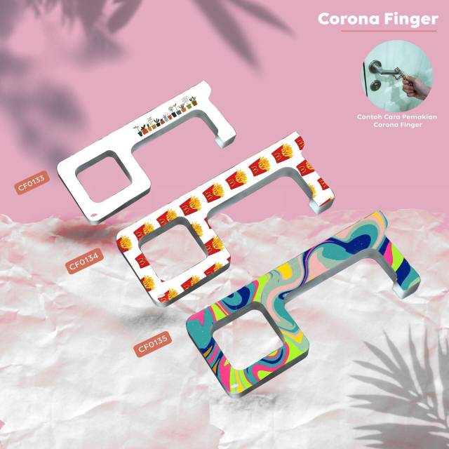 Jual Corona Finger motif bisa custom | Shopee Indonesia
