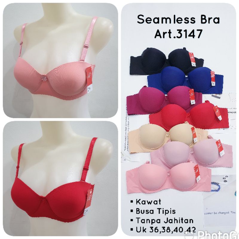 Jual Bra Seamless Art 3147 Bh Tanpa Jahitan Pakai Kawat Busa Tipis