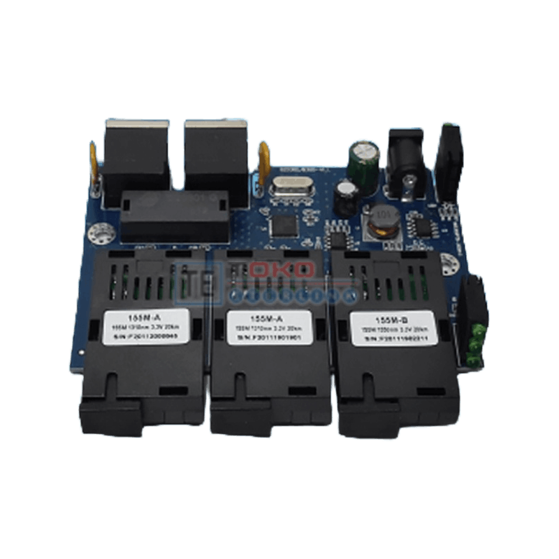 Jual 【Support POE】3F2E AAB port Fiber Optik PCB Board Single Mode 5V ...