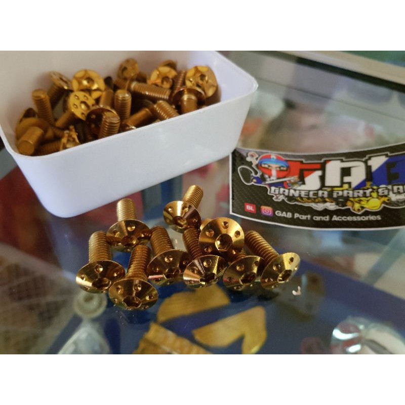 Jual baut probolt disk piringan cakram drat 12 gold | Shopee Indonesia