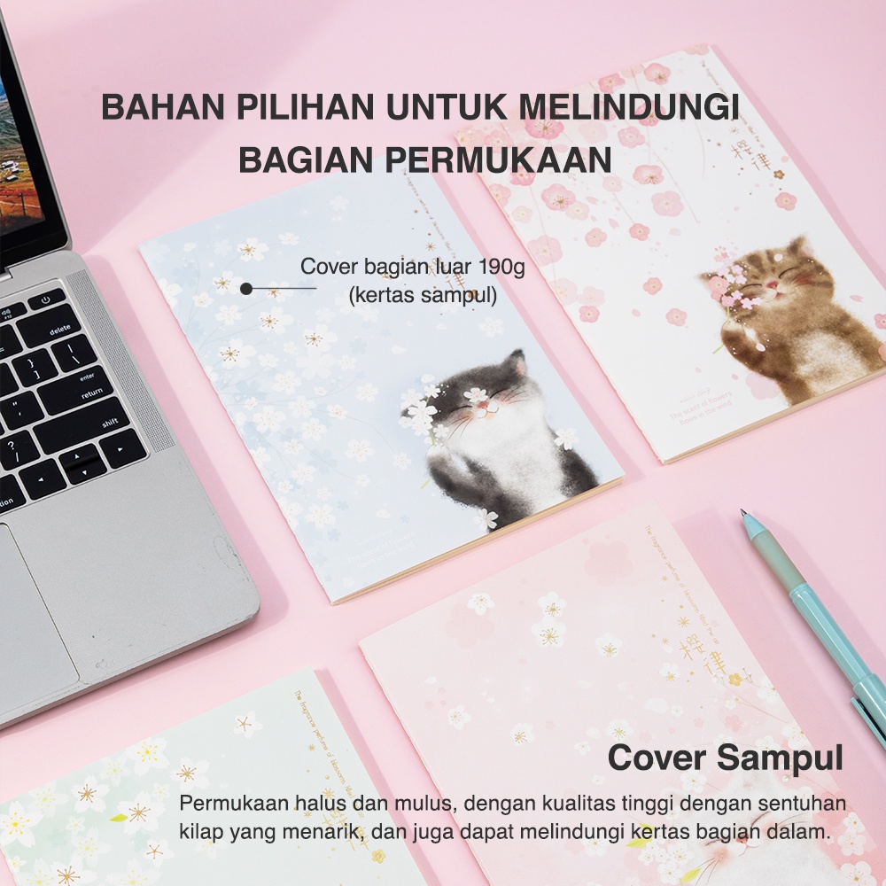 Jual ( PROMO ) Deli Notebook / Buku Tulis Jahit/ Buku Spiral A5/B5 40/ ...