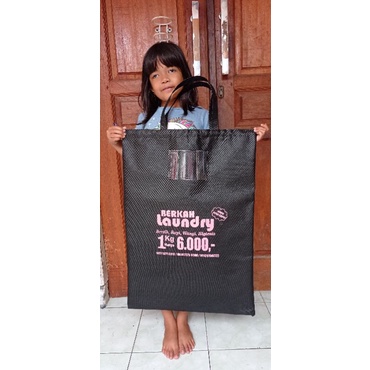 Jual TAS LAUNDRY 50X70CM FREE SABLON | Shopee Indonesia
