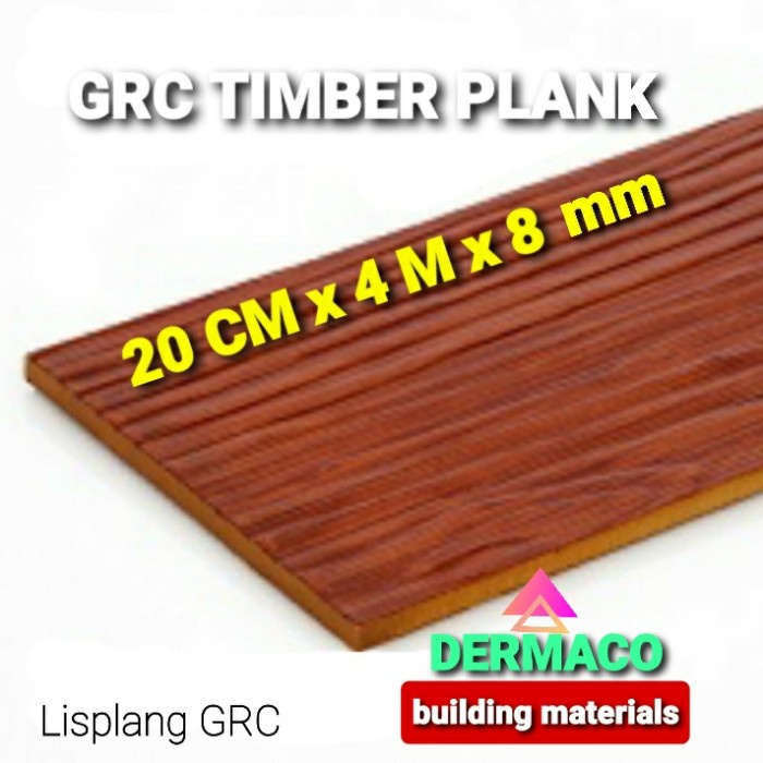 Jual LISPLANG GRC 20 CM x 4 M / GRC TIMBER PLANK URAT KAYU / PAPAN LISPLANK | Shopee Indonesia
