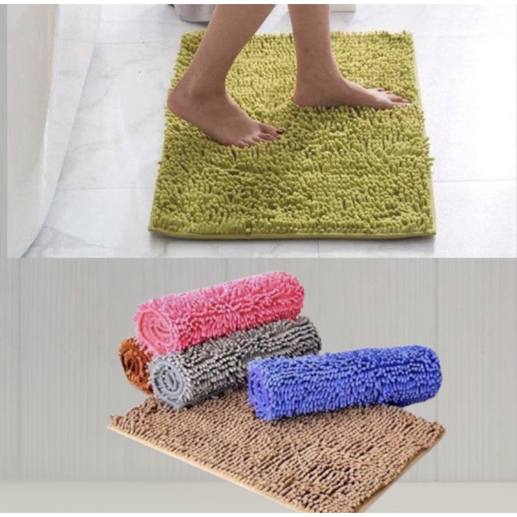 Jual CROWN keset Cendol Microfiber AntiSlip UK 35X55CM PREMIUM 10 Warna ...