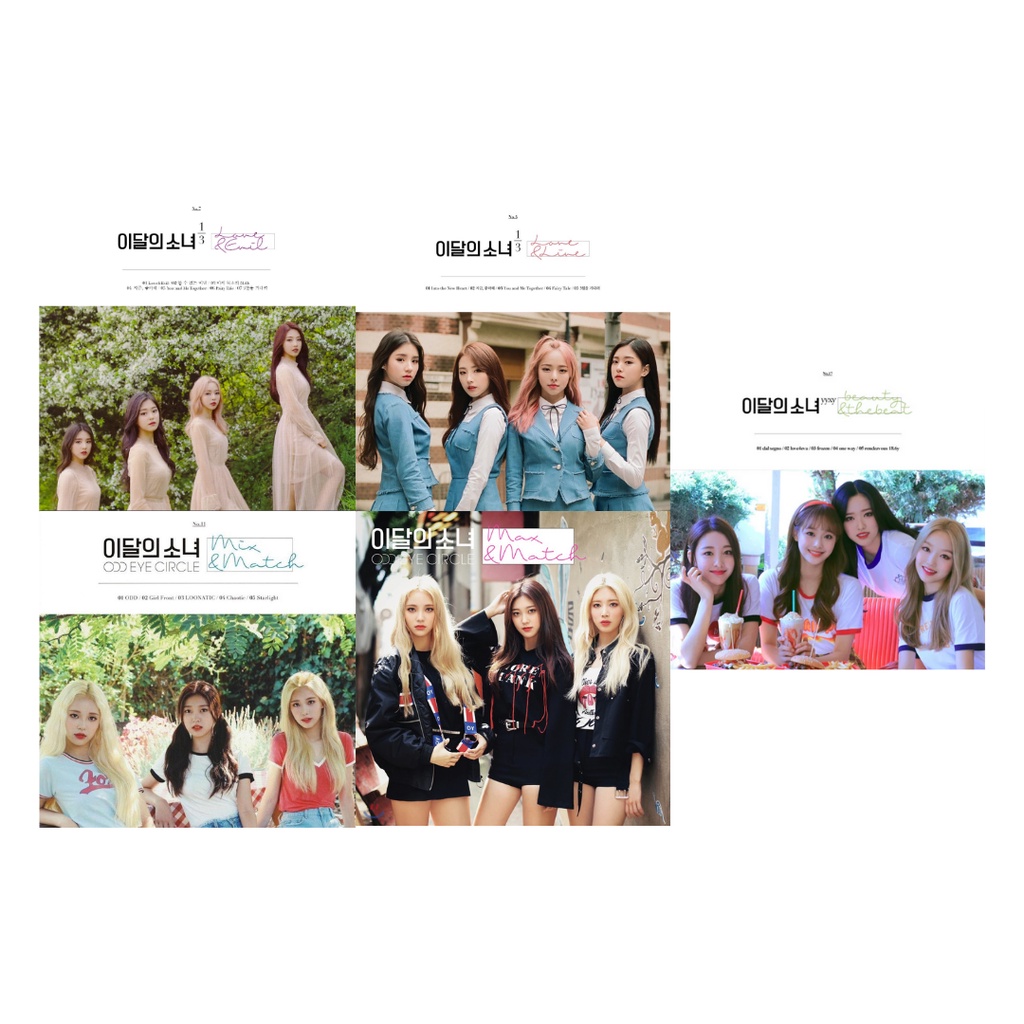 Jual [PO] LOONA ODD EYE CIRCLE MIX & MATCH/MAX & MATCH, LOONA 1/3 LOVE & EVIL/LOVE & LIVE/LOONA ...