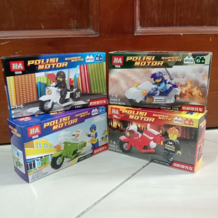 Jual MAINAN ANAK POLISI MOTOR HA TOYS (LEGO-LEGOAN) | Shopee Indonesia