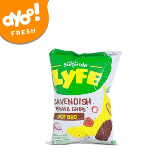 Jual Sunpride Lyfe Cavendish Banana Chips Rasa Beef BBQ 55 g Pack ...
