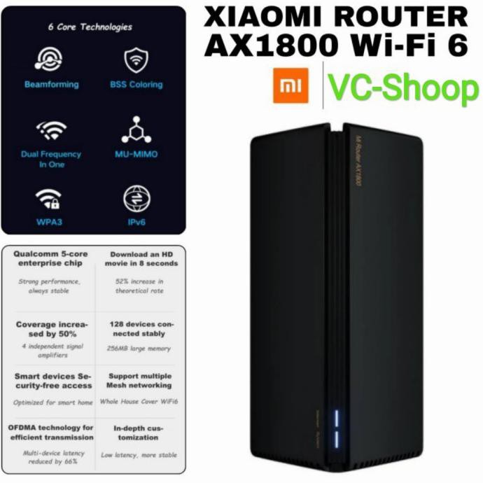 Jual Xiaomi Router Ax1800 Wi-Fi 6 Fully Upgraded - Mi Wifi Cisiimart ...