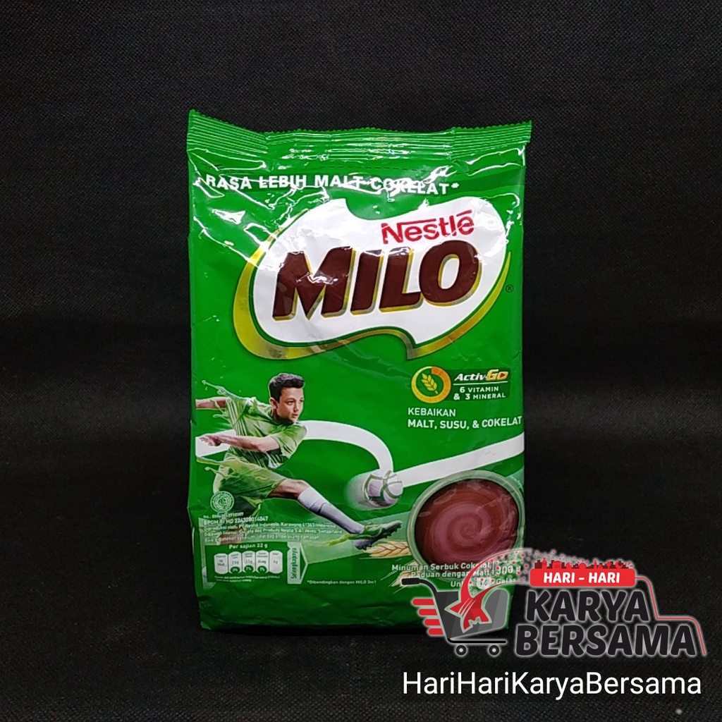 Jual NESTLE MILO ACTIV GO COKLAT MINUMAN BUBUK POUCH 300GR | Shopee ...