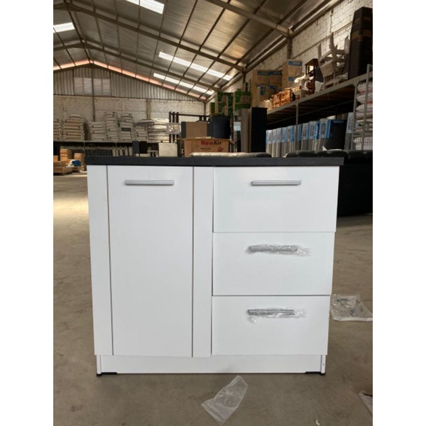 Jual Lemari dapur buffet kitchen set bawah 2 pintu putih - Bandung area ...