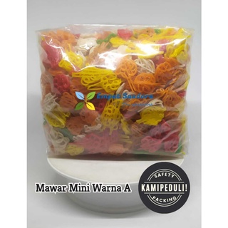 Jual KERUPUK MAWAR MINI ANEKA WARNA KEMASAN 1 KG | Shopee Indonesia