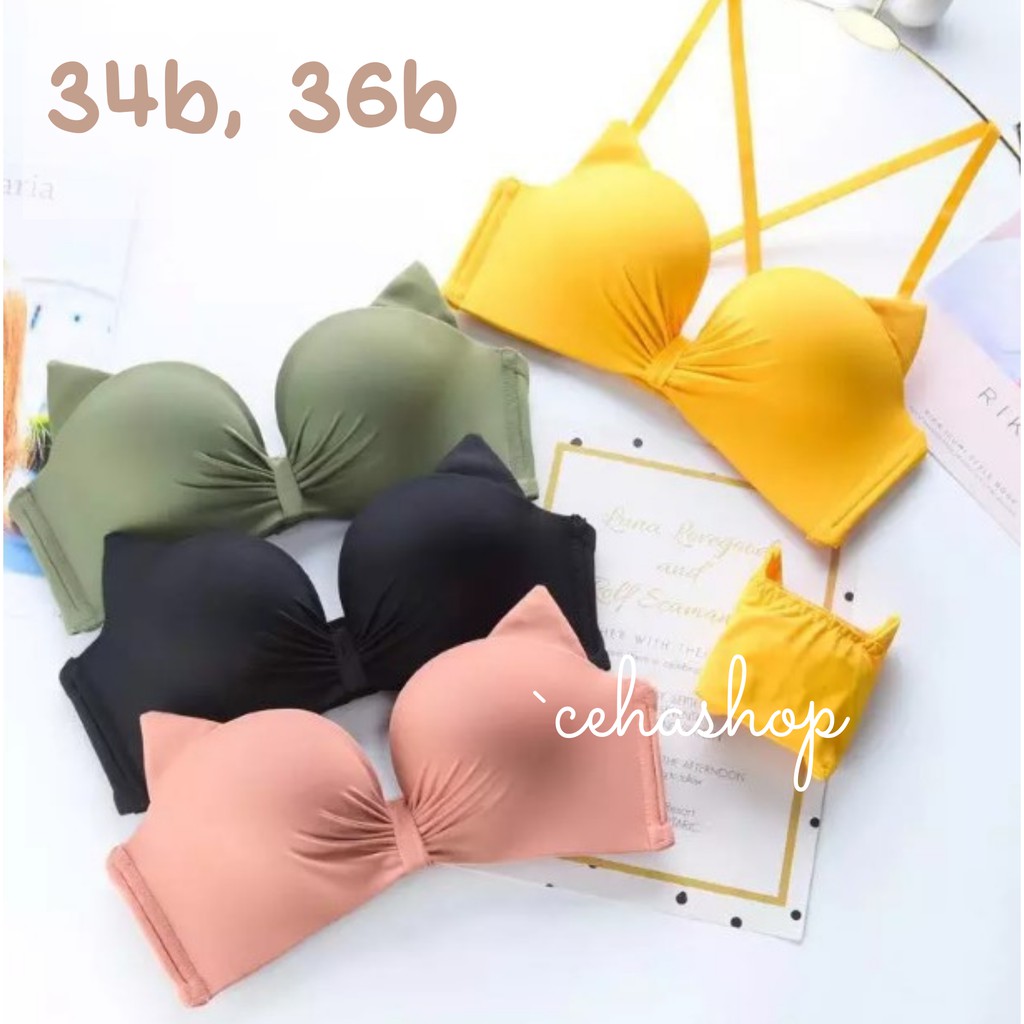 Jual push up bra tanpa kawat seamless kucing - wearme | Shopee Indonesia