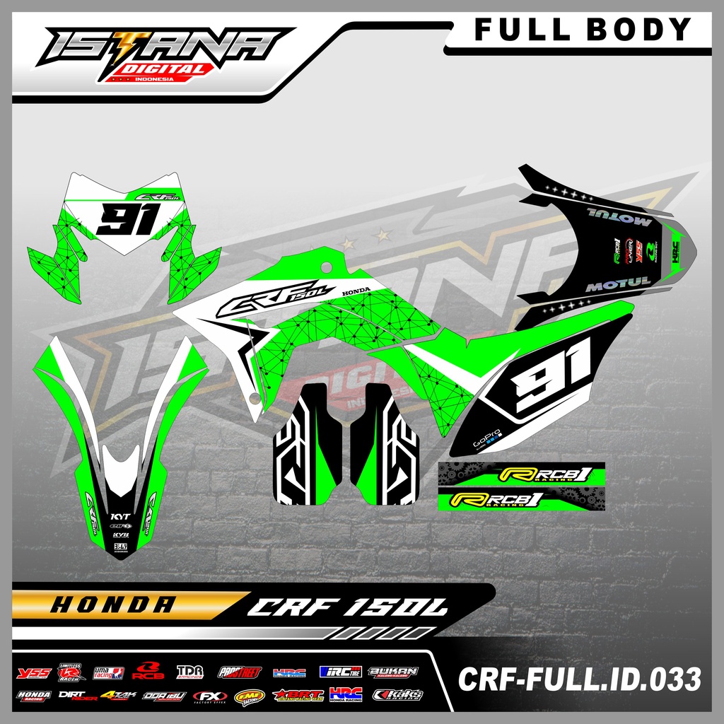 Jual Sticker FULL BODY Motor CRF - Sticker FULL BODY Variasi Motor CRF ...