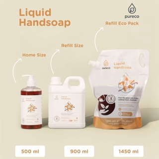 Jual Pureco Liquid Hand Soap - French Vanilla Sweet, Soft, Comforting ...
