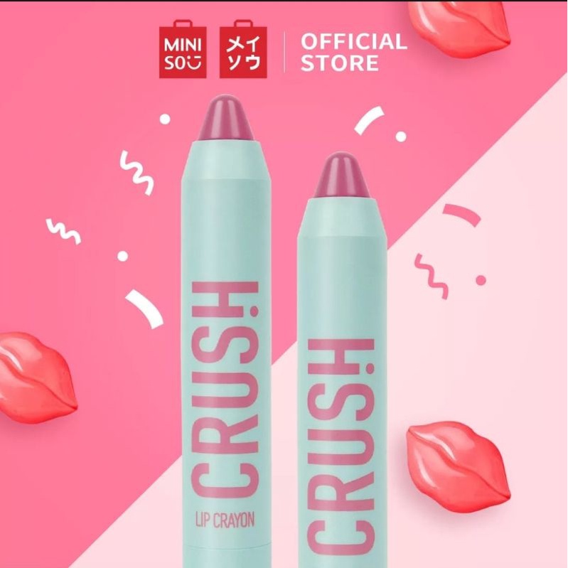 Jual MINISO OFFICIAL Crush lip crayon/ lipstick miniso / gincu / lipen ...