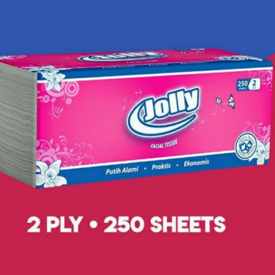 Jual Tissue Facial Jolly 250 Sheet 2 Ply / Tisu Wajah Joly 250s ...