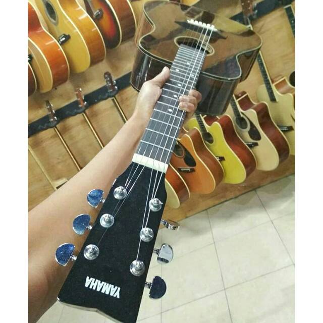 Jual Gitar akustik custom YAMAHA FG-junior | Shopee Indonesia