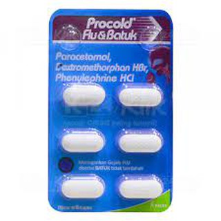 Jual PROCOLD FLU DAN BATUK ISI 6 TABLET | Shopee Indonesia