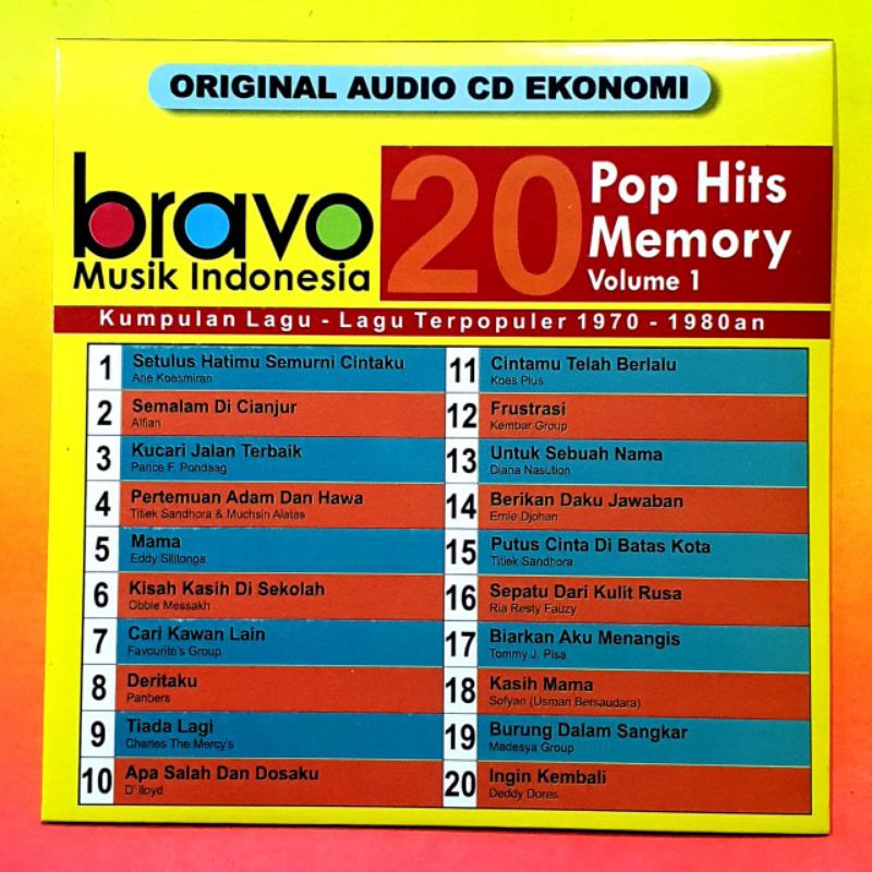 Jual KASET COMPACT DISC AUDIO MOBIL ORIGINAL KUMPULAN LAGU TERPOPULER TEMBANG KENANGAN NOSTALGIA ...