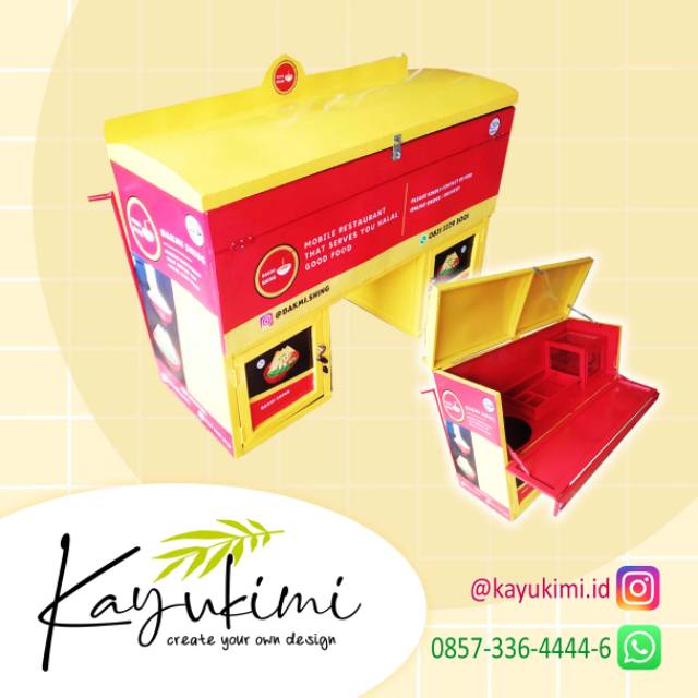 Jual BOX MOTOR rombong grobak motor bebas desain bahan full besi ...