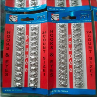 Jual Kancing Kait Hook and Eyes Pengait BH / Kait Bra / Kait Kebaya ...
