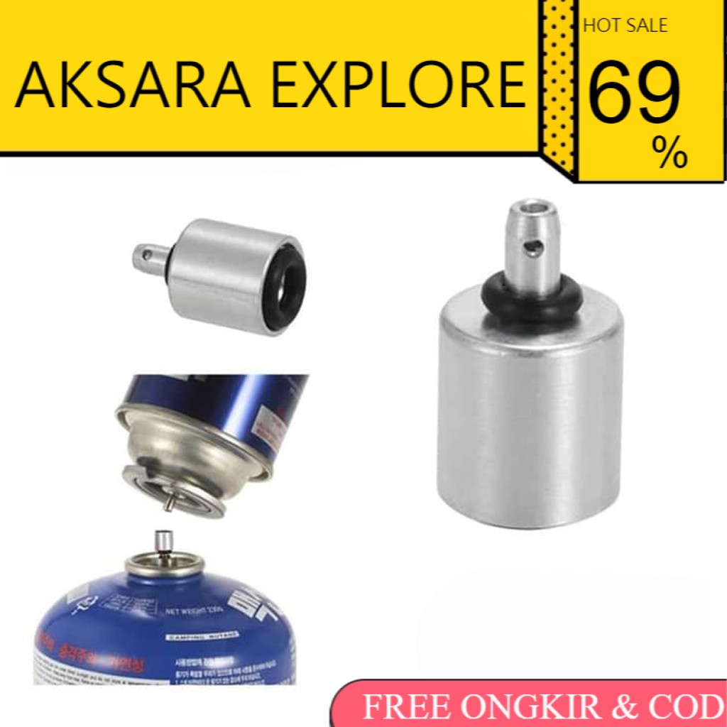 Jual Adapter / adaptor refill tabung gas ulir canister soto msr snow ...