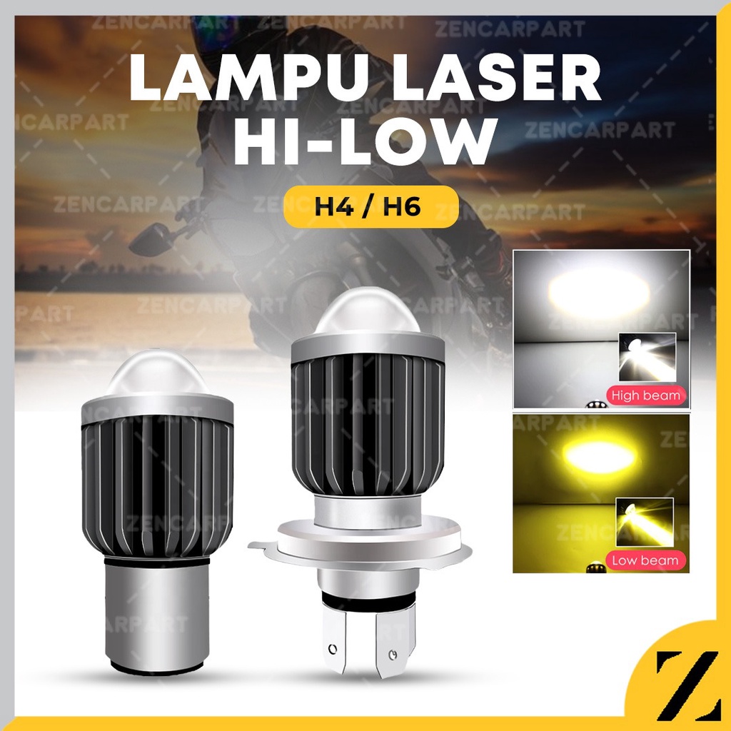 Jual Lampu Utama LED Laser D2 High Low LASER Putih Kuning AC DC Hi Lo ...