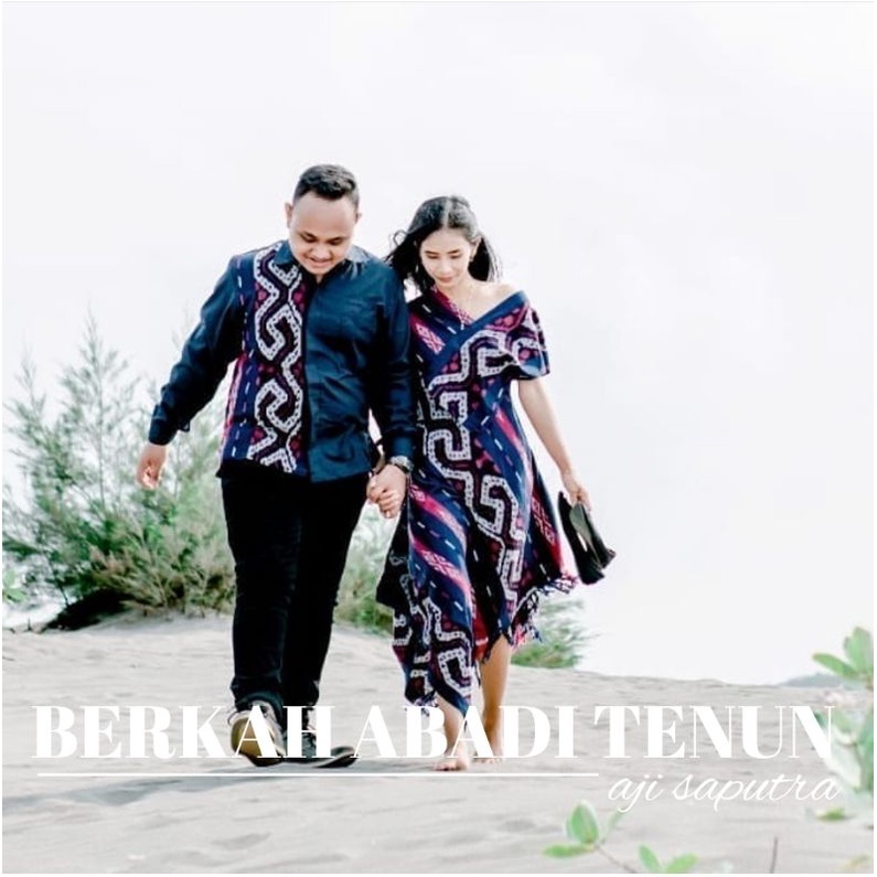 Jual SET COUPLE TENUN ETNIK BAJU PREWEDDING KONDANGAN KEKINIAN | Shopee Indonesia