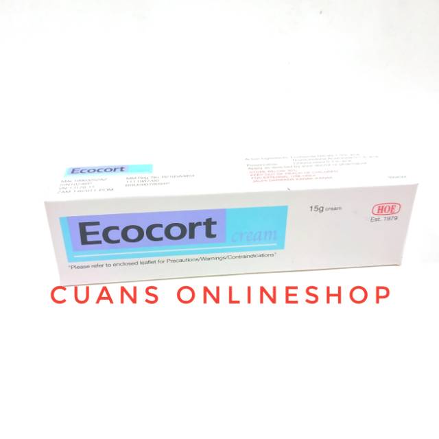 Jual Ecocort Cream Tube 15 Gram Salep Infeksi Jamur Kudis Panu Kutu Air ...