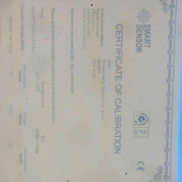 Thermocouple 4 Channel Smart Sensor AS887 K Type Thermometer AS-887 ...