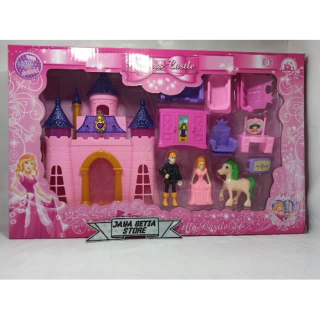 Jual Mainan Anak : Rumah barbie, rumah boneka, rumah boneka barbie, mainan istana lampu dan ...