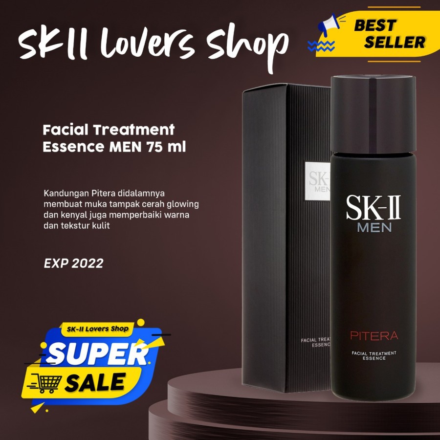 Jual SK-II/SK2/SKII MEN FACIAL TREATMENT ESSENCE 75 ML | Shopee Indonesia